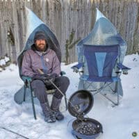 DIY Fire Reflector to Hold the Heat from a Campfire