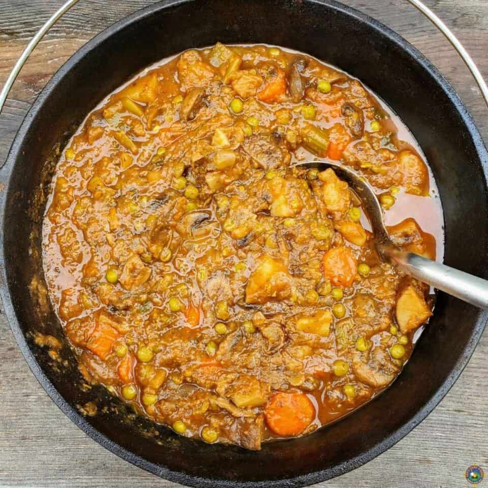 Camping Beef Stew Recipe in a Dutch Oven | Let's Camp S'more™