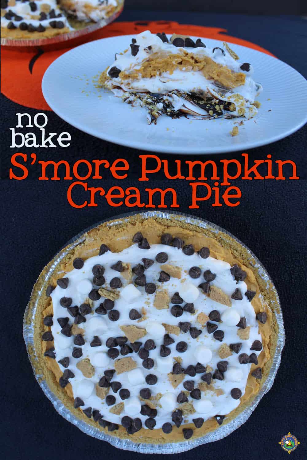No-Bake S'more Pumpkin Fluff Pie