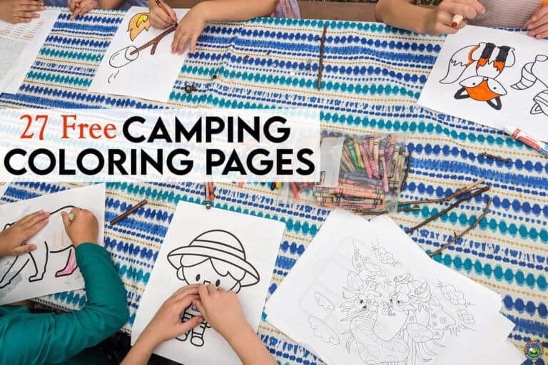 27 Free Camping Coloring Pages from Let's Camp S'more™